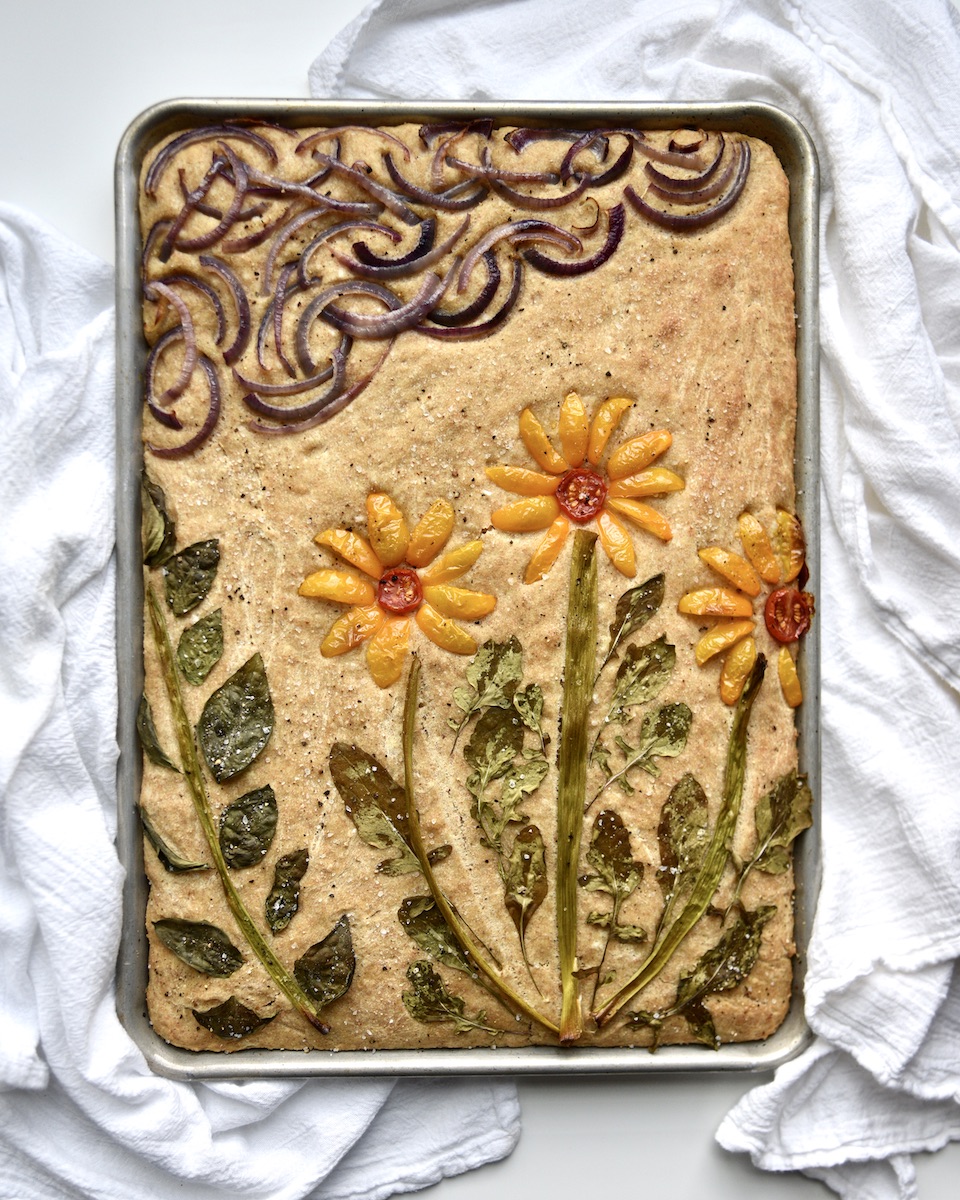 Easy Focaccia Garden Bread Recipe (To Lift Your Spirits) - Grace ...